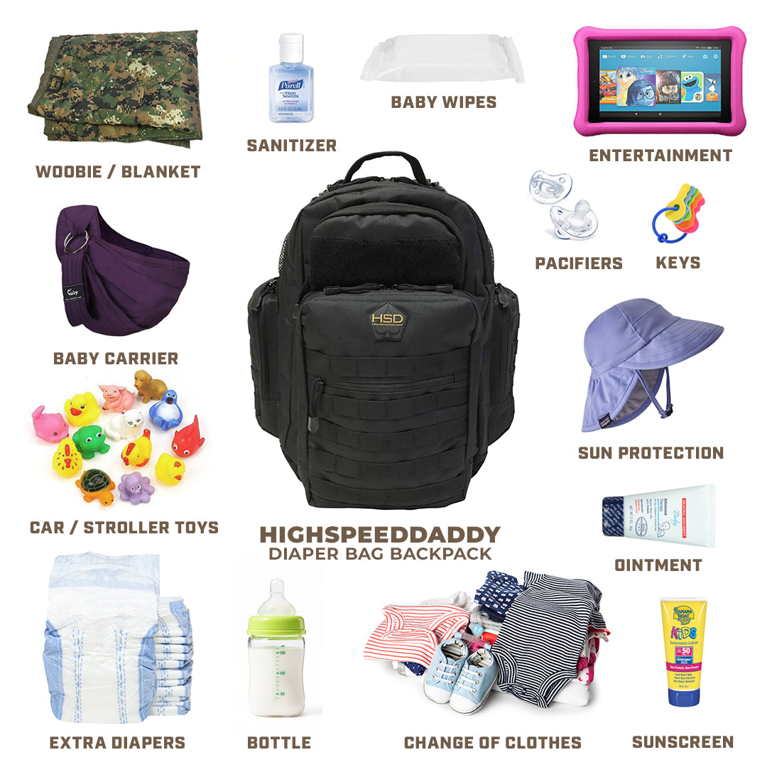 Dad's Ultimate Guide on How to Pack a Diaper Bag - HighSpeedDaddy